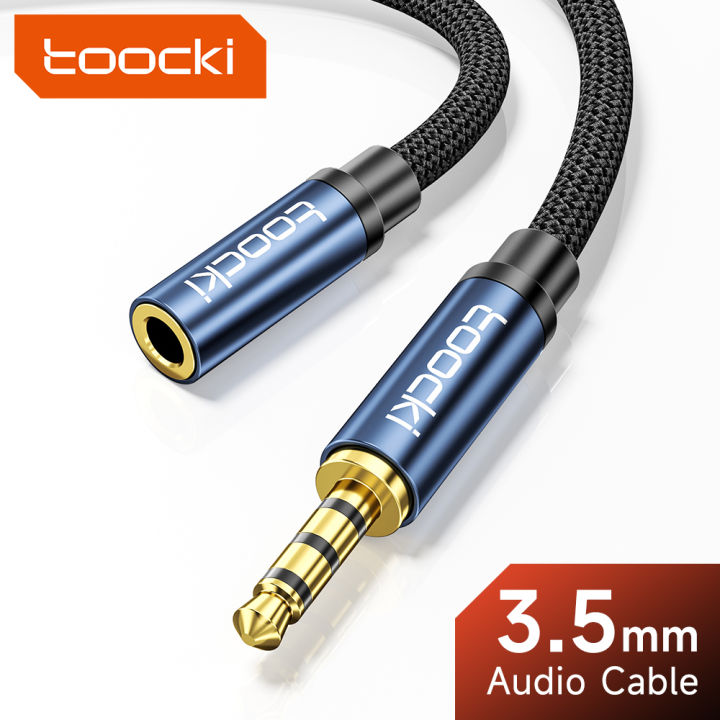 Toocki Aux Cable 3.5mm Male to Female Jack Audio Male Extension Speaker ...