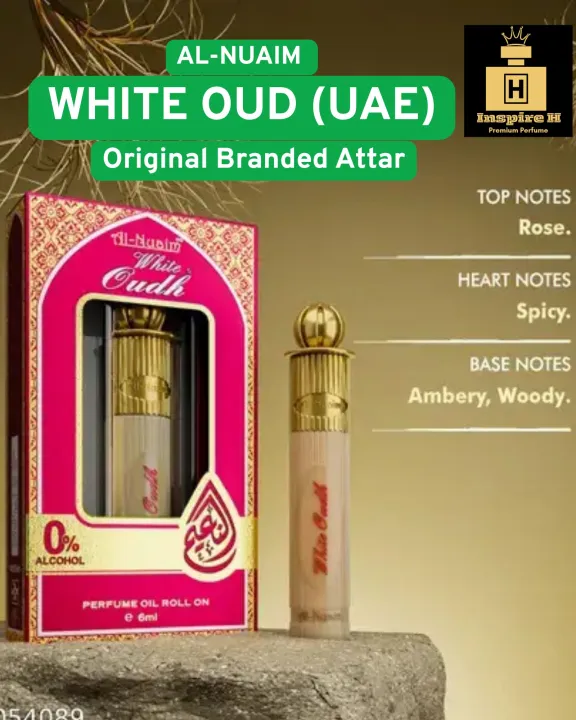 Al-Nuaim WHITE OUD Original Branded Attar, Fragrance for Men, Long ...