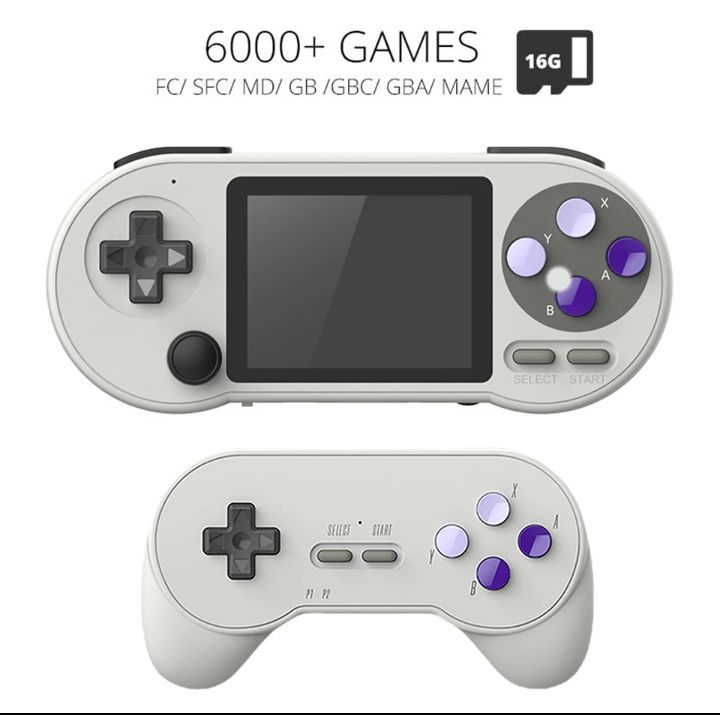 game console SF2000 mini retro game with two player controller 6000 ...