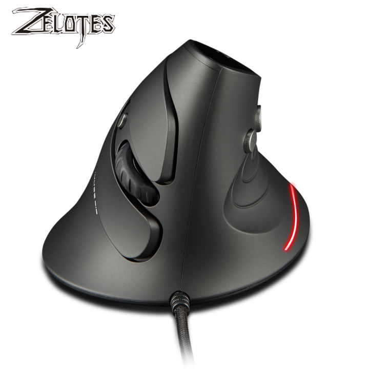 ZELOTES T-30 Mouse Wired Optical Mouse Vertical Mouse USB Wired Gaming ...