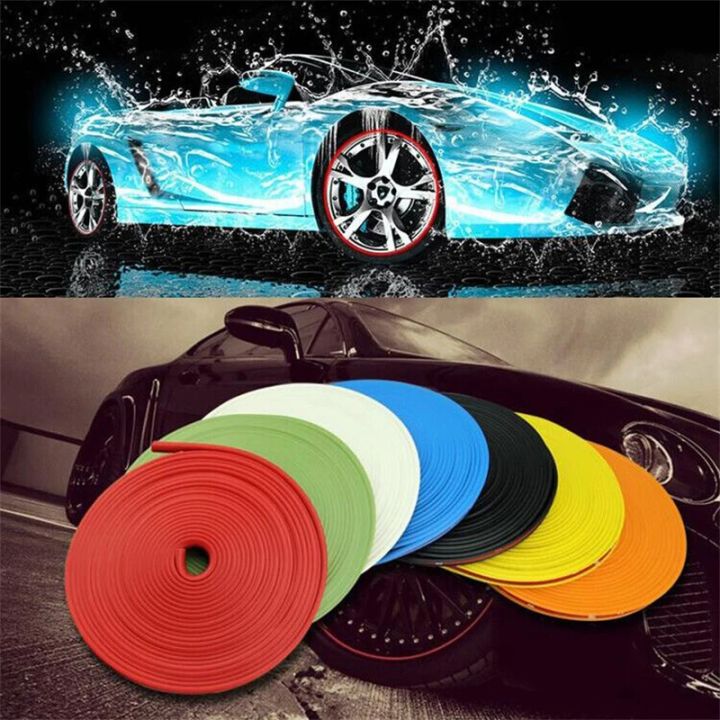 8M/Roll Rim Blades Car Vehicle Wheel Rims Protectors with Tape Decor ...