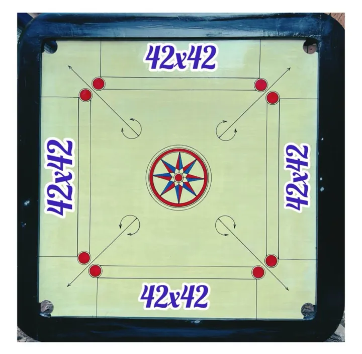 Good Quality Wooden Carrom Board || Size 42x42 || Free Goti & Stricker ...