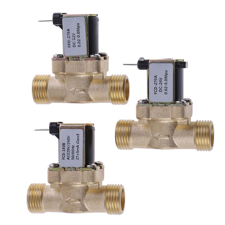 G1/2'' Brass Electric Solenoid Valve DC 12v 24v AC220v for Solar Water Heater | Daraz.pk