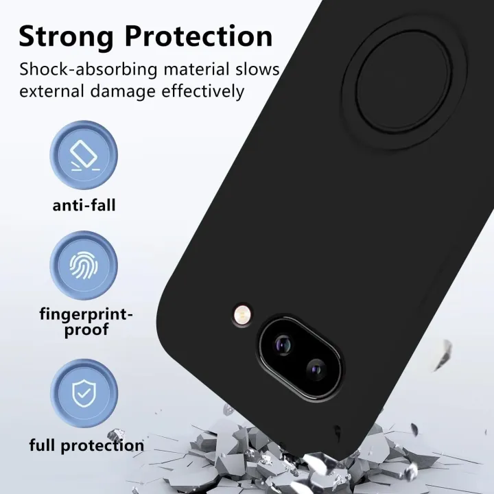 Fashion Solid Colour Shockproof Protective Liquid Silicone Phone Case ...