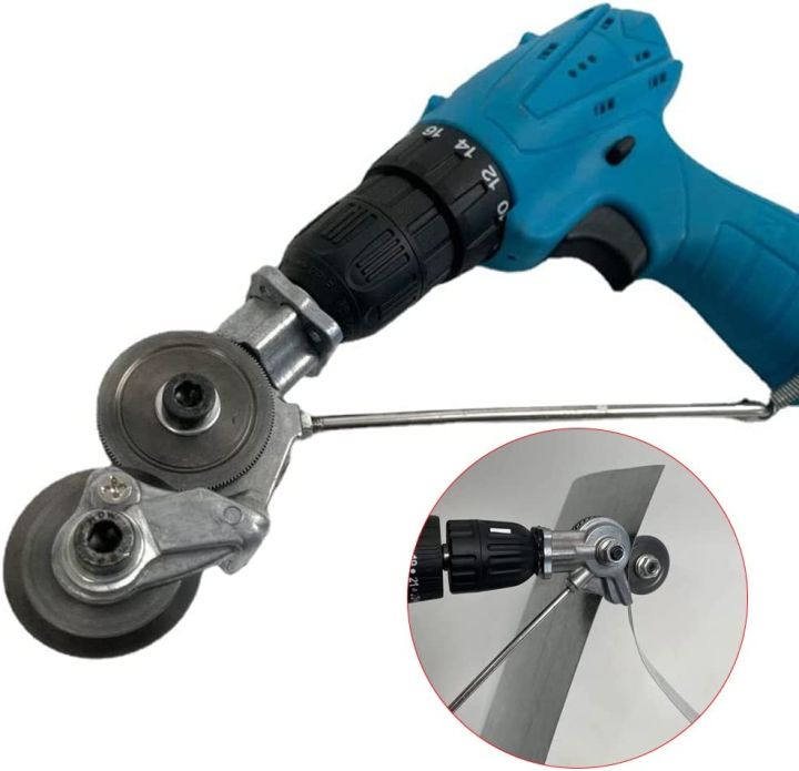 Drill Plate Cutter, Metal Nibbler Drill Attachment with Adapter, Double ...