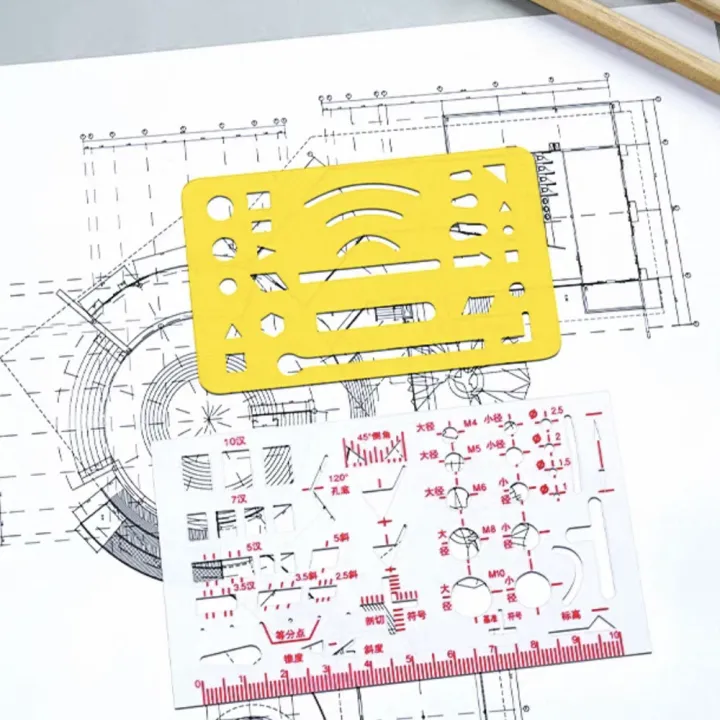 15-piece set of mechanical drawing tools for students, civil ...