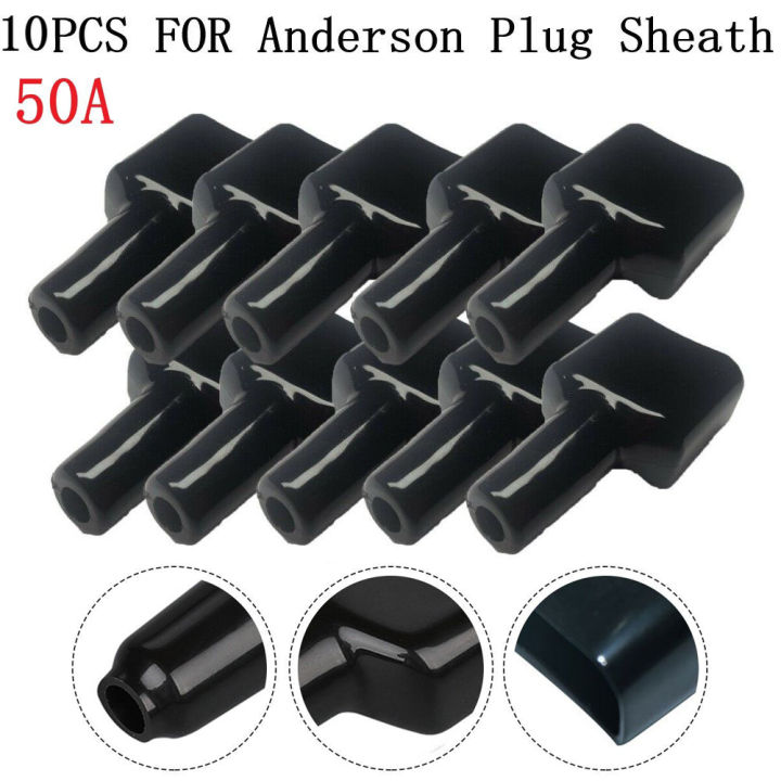 Dustproof Cable Jacket, Waterproof 50A Plug Connector Cover, Black Set ...
