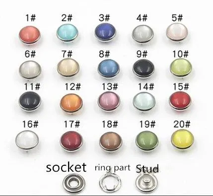 12,24,48,100 set stone tich button| pearl snap press button for clothes ...