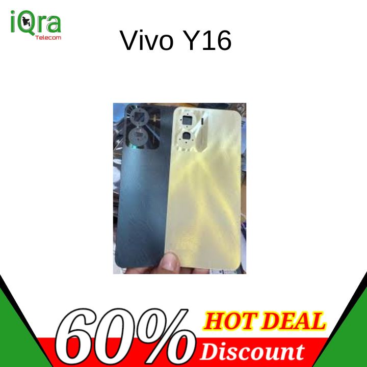 Vivo y16 Back Shell / Back Part / Back Panel With Main Camera Glass ...