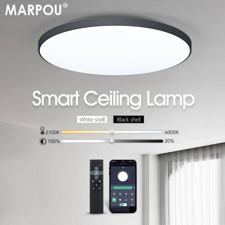 MARPOU Smart ceiling lamp led lamp for bedroom ceiling lights with ...