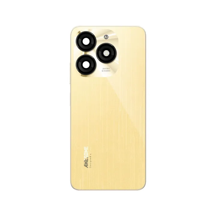 iTel A70 Back Shell Housing with Side Keypad & Camera Glass - Golden ...