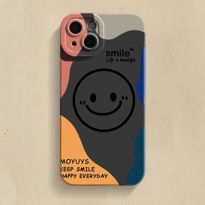 Cute Cartoon Smile Face Phone Case for IPhone 11 12 13 14 15 Pro Max ...