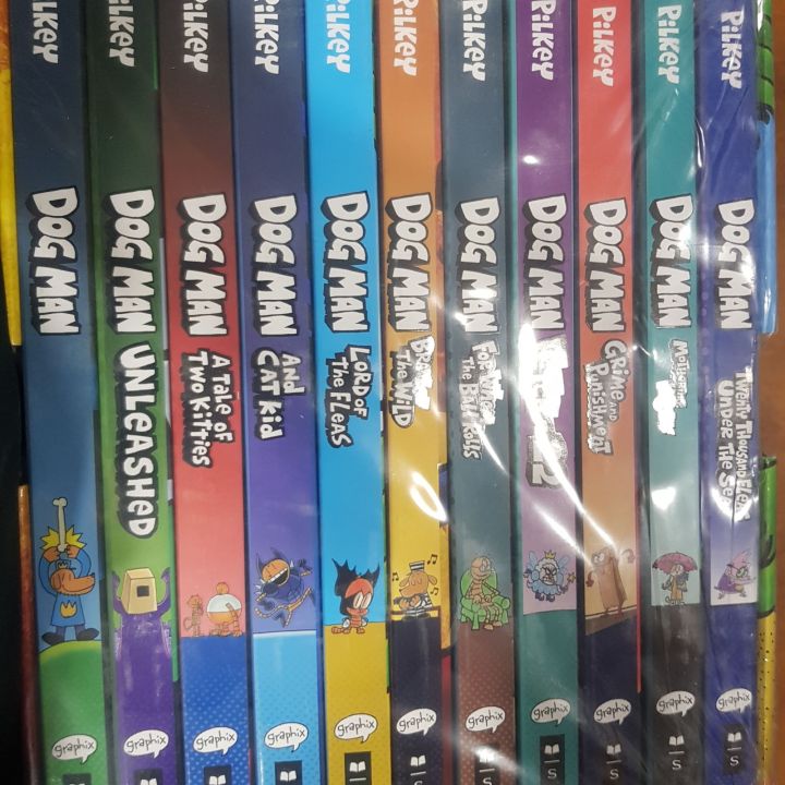 DOG MAN COMICS 11 BOOKS SET BY DAV PILKEY | Daraz.pk
