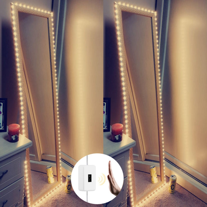Waterproof Vanity Mirror Light Hand Sweep Motion Sensor USB LED Lights ...