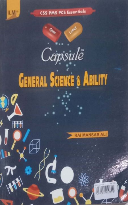 Ilmi One Liner Capsule General Science & Ability For CSS, PMS, PCS By Rai Mansab Ali | Daraz.pk