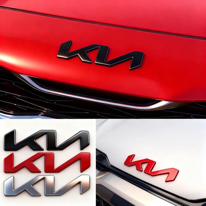 Car Front Head Hood Bonnet Emblem Rear Trunk Logo Stickers For KIA EV6 ...