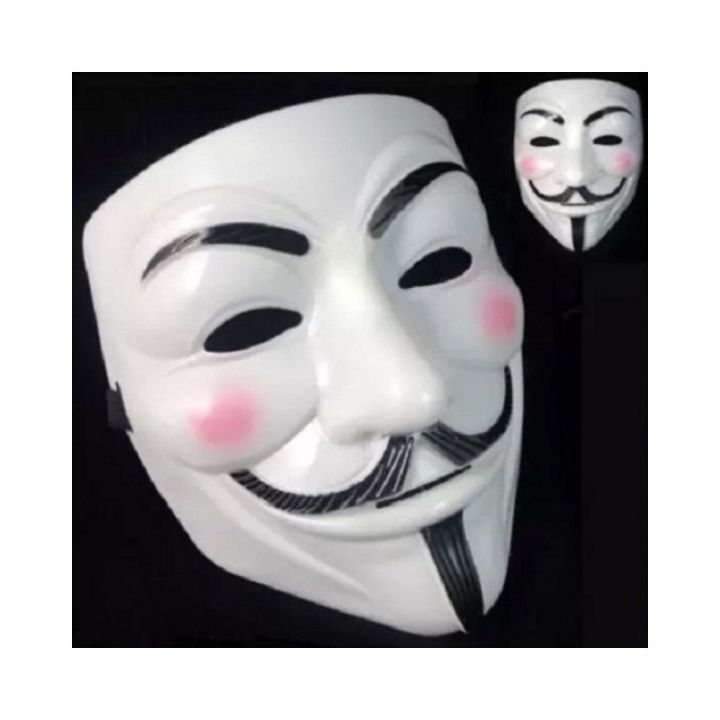 V For Vendetta Mask - White for Boys and Girls | Daraz.pk