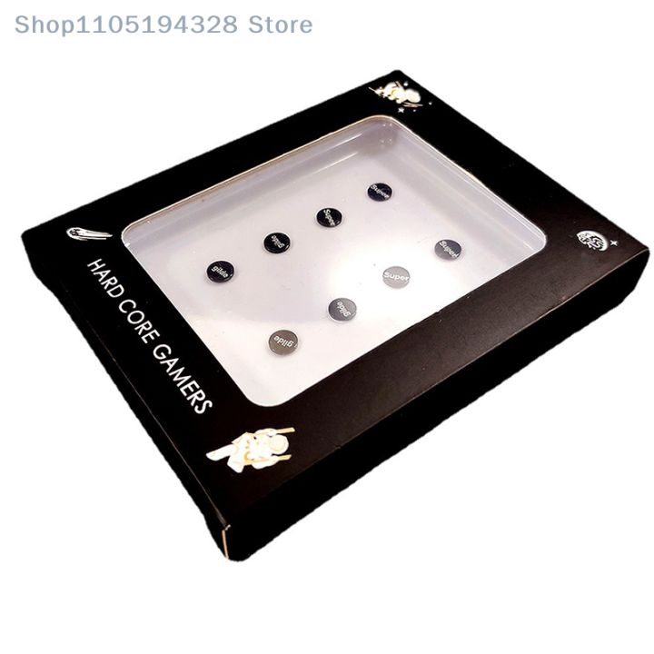 [YA]1 Pack Glass Mouse Skates DIY Universal Dots Mouse Feet Pads ...