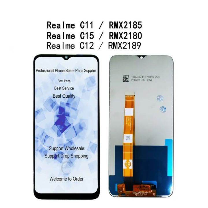 Realme C12 Display Realme RMX2189 Display Touch Panel Screen Sensor ...