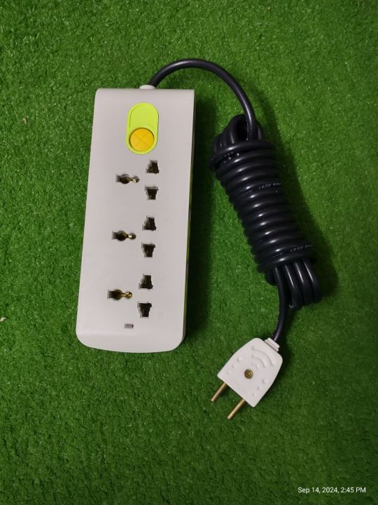 12 Port Socket Power Extension Board with 15 Feet Original Copper Wire ...