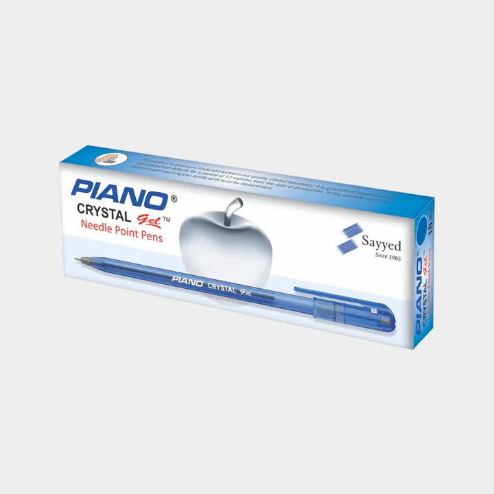 Piano Crystals Blue Liquid Gel ink Needle tip Comfortable GRIP | Daraz.pk