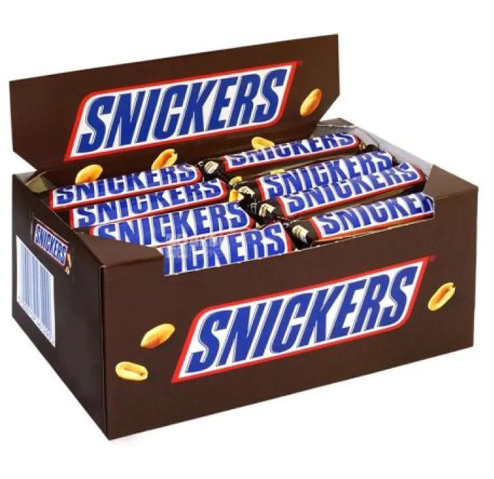 Snickers 20 peace and [ 1 piece of 18 gm. ] Total (20 pc × 18 gm. = 360 ...