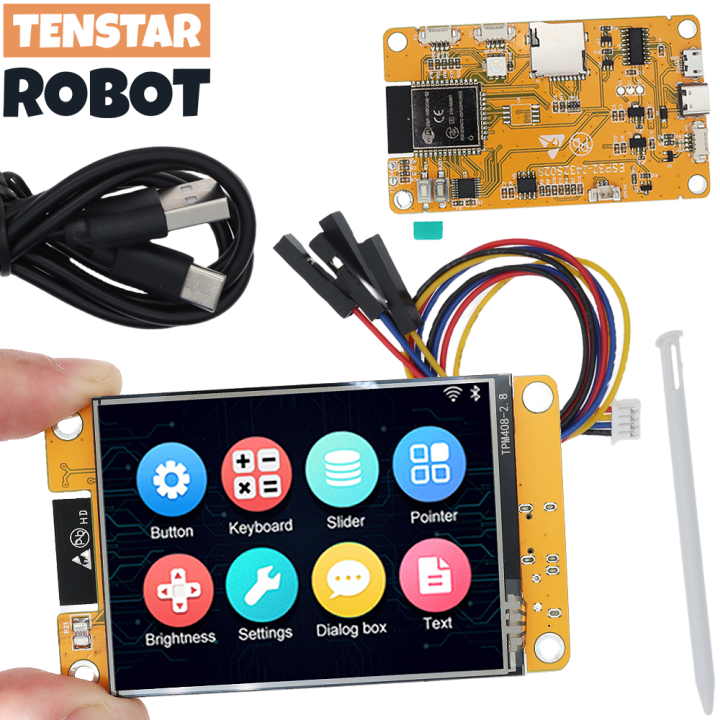TENSTAR ROBOT ESP32 Arduino LVGL WIFI&Bluetooth Development Board 2.8 Inch 240*320 Smart Display ...