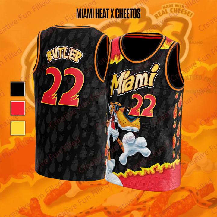 New 2024 MIAMIHEAT X CHEETOS TRIBUTE JERSEY Basketball Edition Number ...