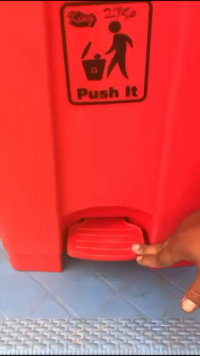 Pedal Dustbin Push it bin – 45 Litre – Heavy Duty for Commercial Use ...
