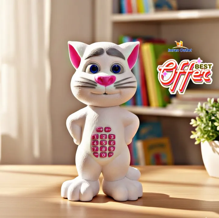 Talking Tom Interactive Toy – Fun Learning & Talking Cat for Kids ...