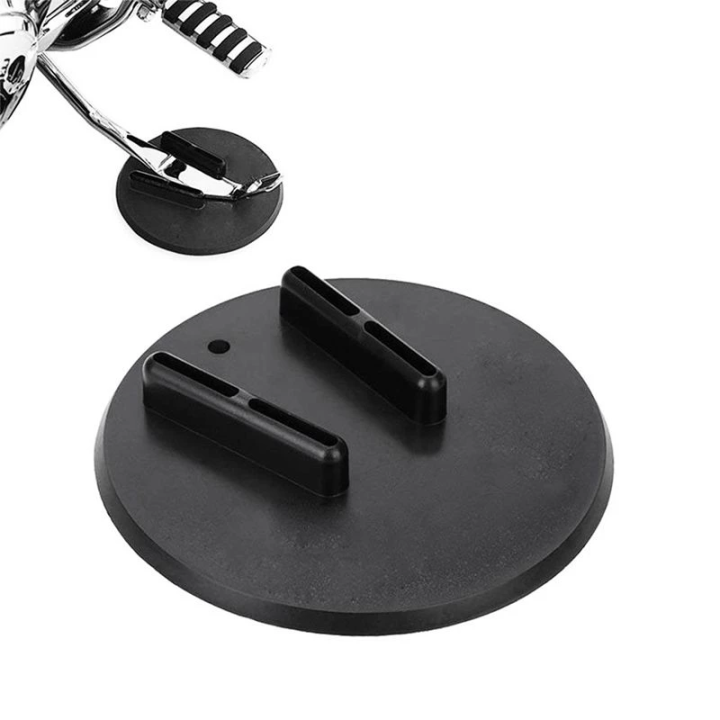 1pc Motorcycle Side Kickstand Jiffy Stand Coaster Pad Puck For Harley ...