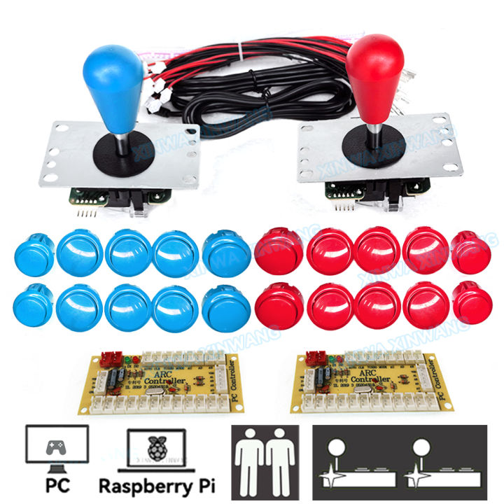 Arcade Joystick Copy SANWA Game Machine Stick Console DIY Kit Push ...