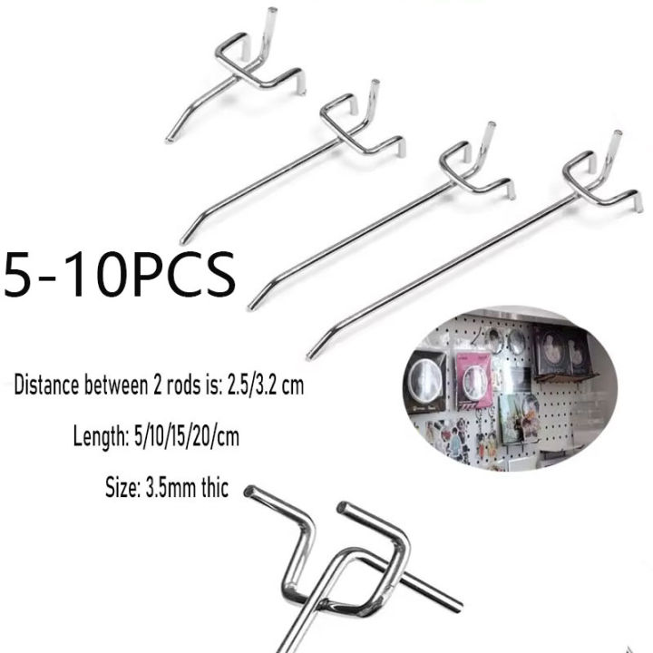 5-10Pcs Retail Shop Mesh Stall Hangers Wall Hook Coat Bag Supermarket ...