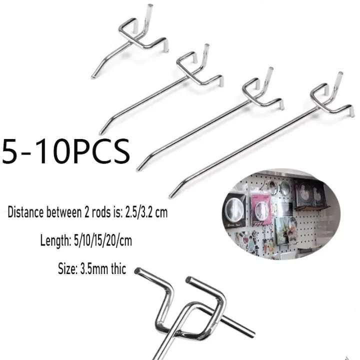 5-10Pcs Retail Shop Mesh Stall Hangers Wall Hook Coat Bag Supermarket ...