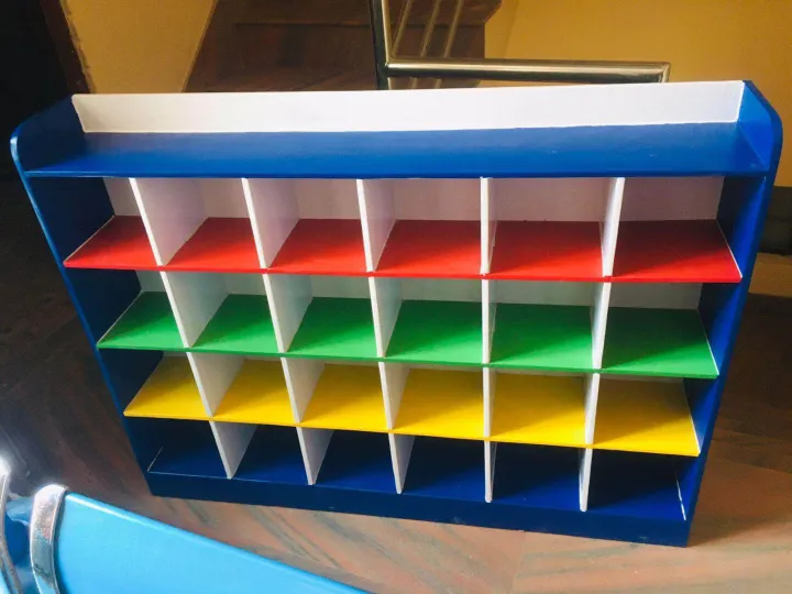 Shoes Rack / Book Rack Wooden For School, Home Or Montessori Multicolor ...