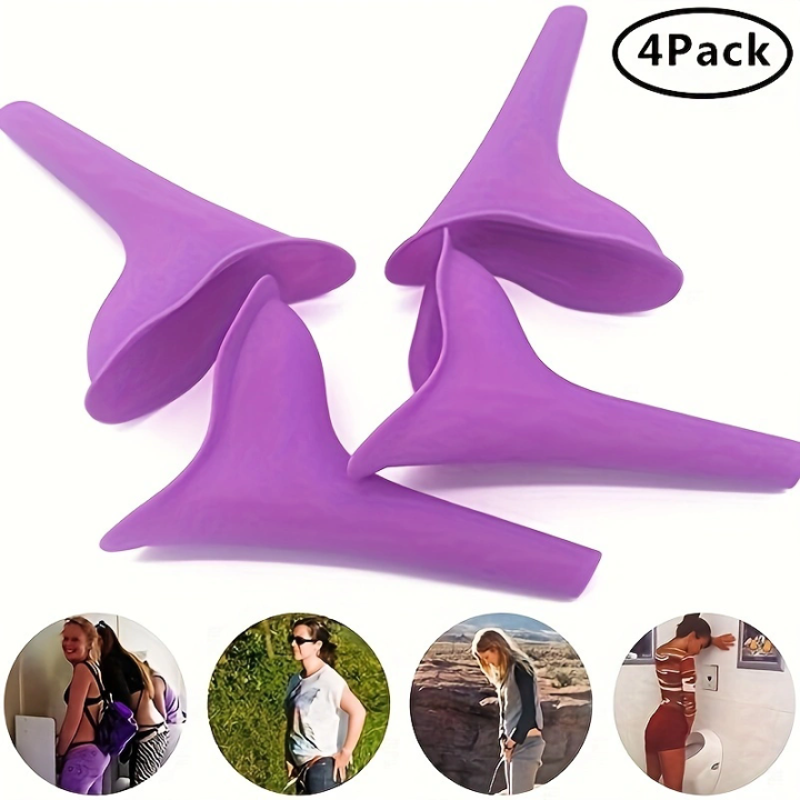 4pcs Women Girl Urinal Outdoor Travel Camping Female Urinal Soft ...