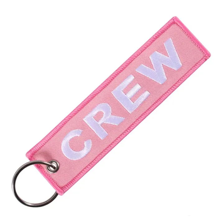 Crew Keychain for Aviation Keychains Luggage Tag Embroidery Crew Key ...