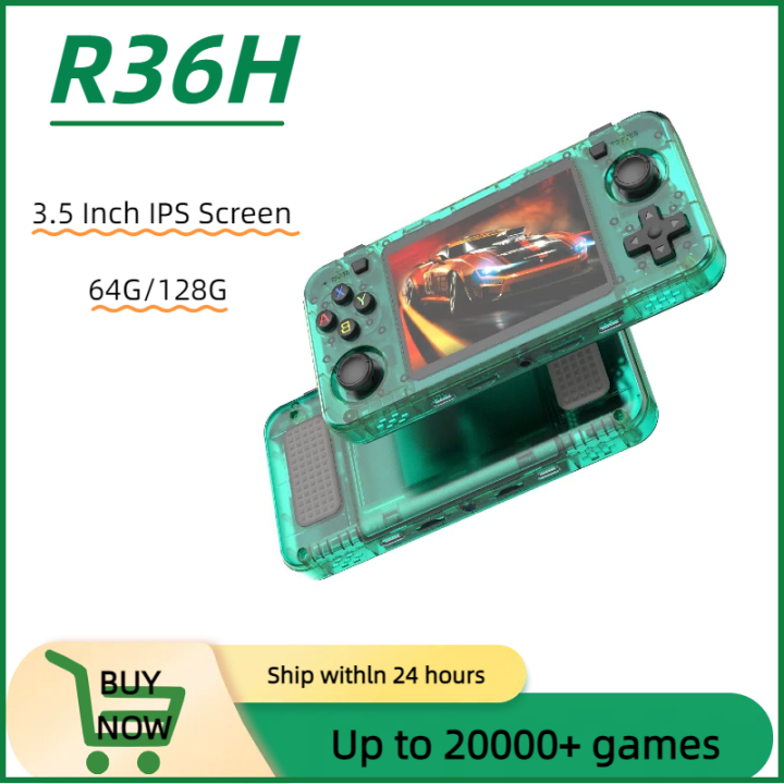 BOYHOM New R36H Handheld Game Console 3.5-inch IPS Screen Linux RK3326 ...