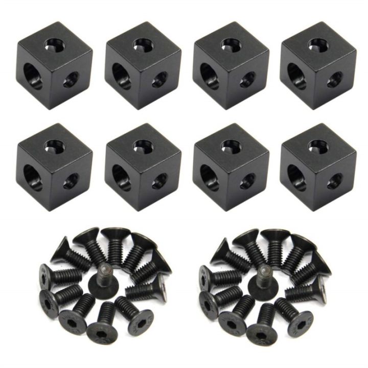 8pcs/pack 2020 Aluminum Block Cube Prism Connector Wheel Regulator ...