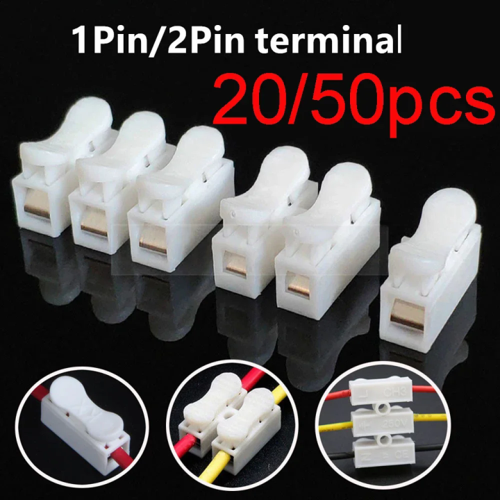 20/50Pcs No Solding Quick 3P 2P Cable Wire Connector No Screw Terminal ...