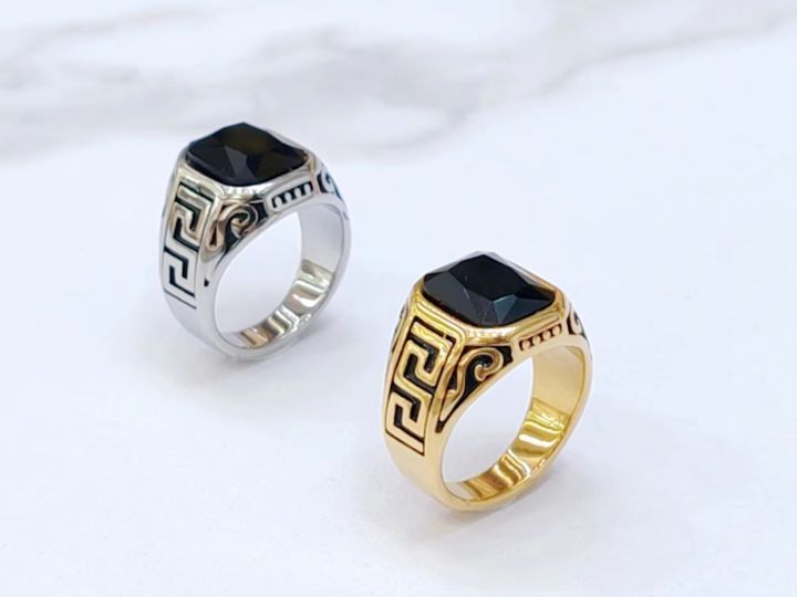 New italian ring turkish model for boys and men stainless steel | Daraz.pk