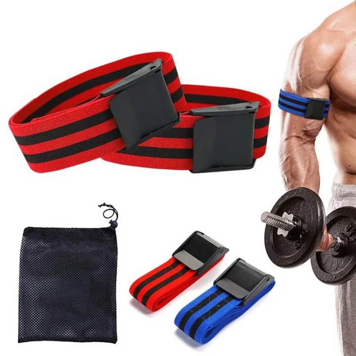 Blood Flow Restriction bfr bands Elastic resistance band red blue Black ...