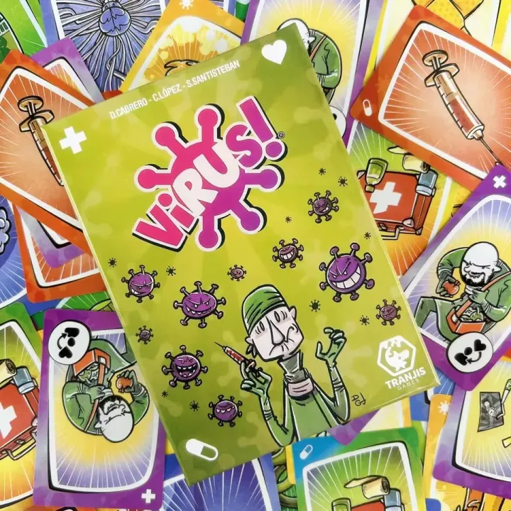 Virus Card Game Fun Family Game Bilingual Spanish English Party Game ...