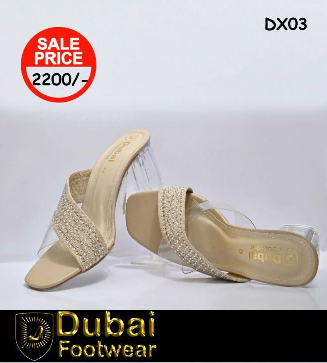 Marble Crystals heels DX 03 for womens and girls | Daraz.pk
