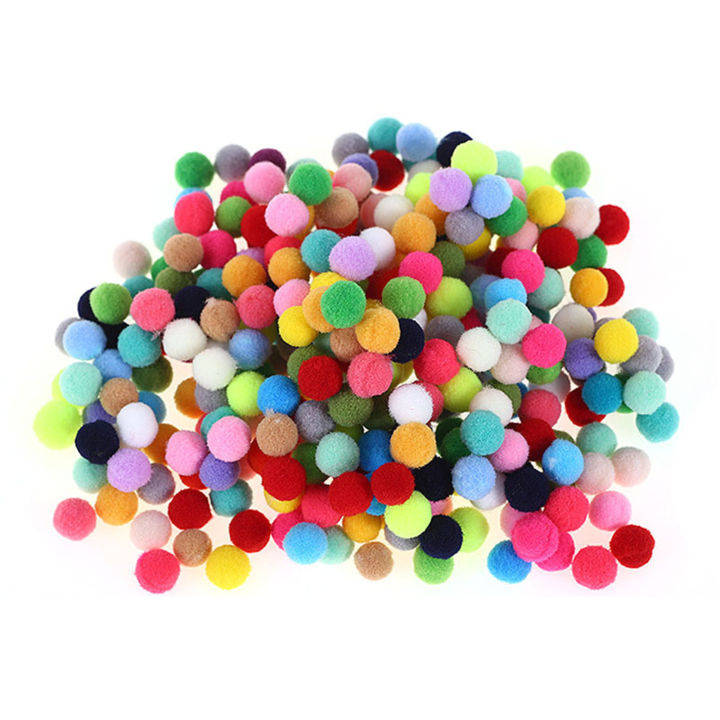 400/200/100pcs Mixed Color Pom Poms Craft Pom Pom Balls Colorful ...