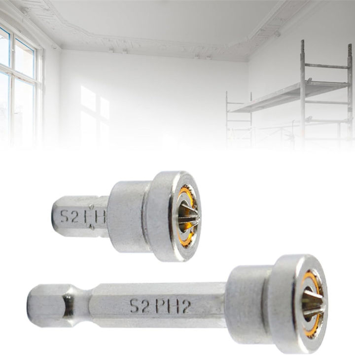2PC 25mm/50mm Gypsum Board Positioning Screwdriver Bit Installation ...