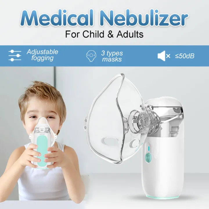 AiQUE Mini Mesh Portable Nebulizer Hoseheld Medical Silent Ultrasonic ...