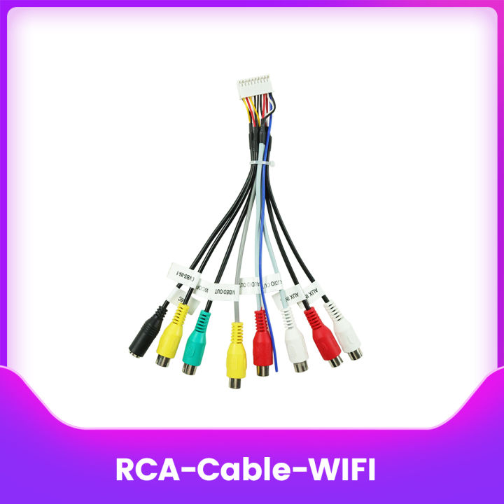 Universal 20 Pin RCA Cable Adapter Wiring Connector for Android Car ...