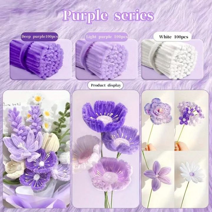 Chenille Stems 30cm Pipe Cleaners Craft Supplies DIY Art Handmade ...