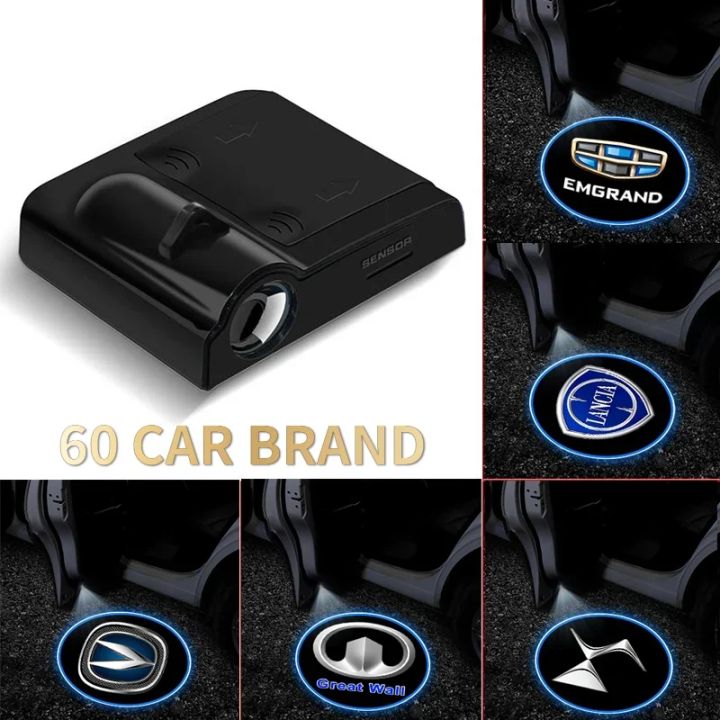 LED Car Door Welcome Light Car Logo Projector Lights For Renault Honda ...